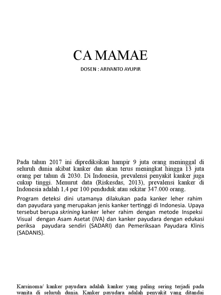 Ca Mamae | PDF