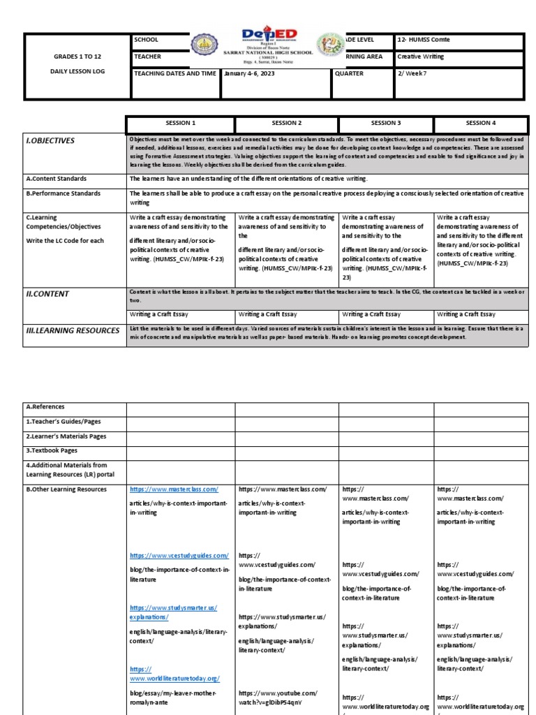I Objectives | PDF | Learning | Educational Assessment