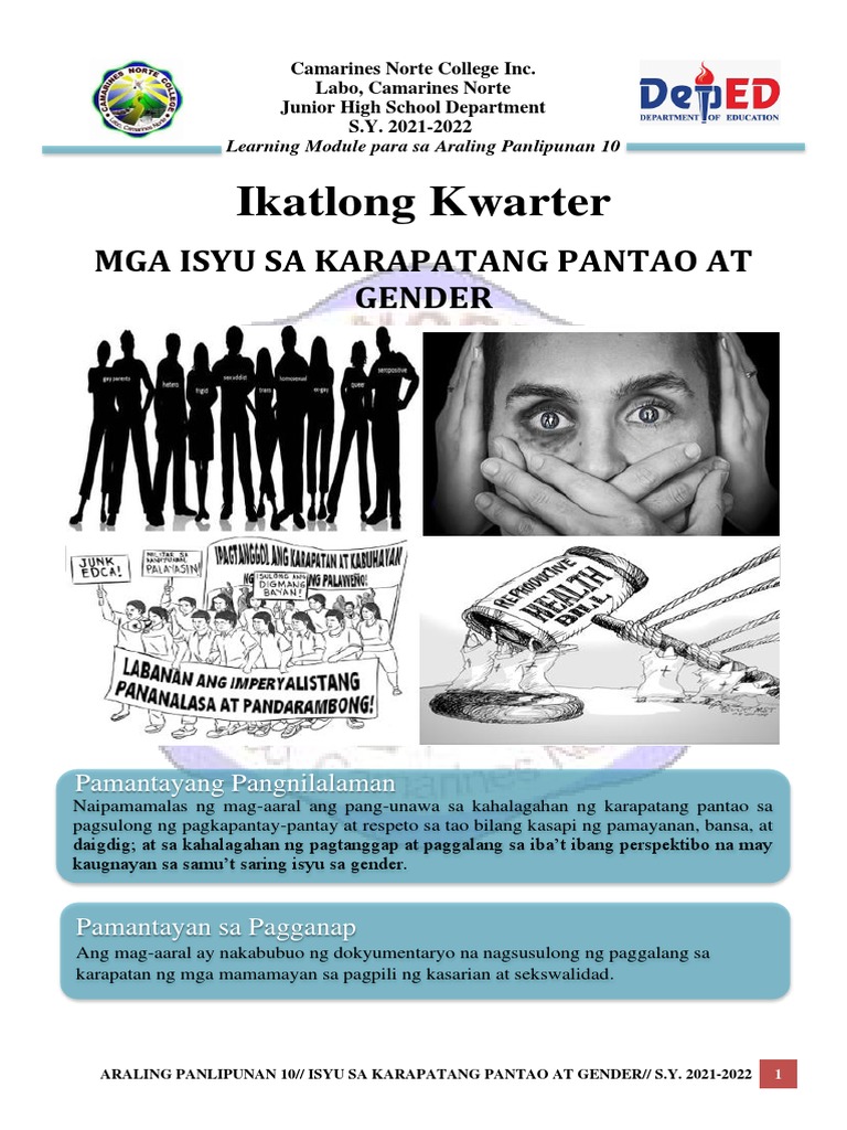 Ap 10 Modules Q3 Sy 2021-22 PDF | PDF