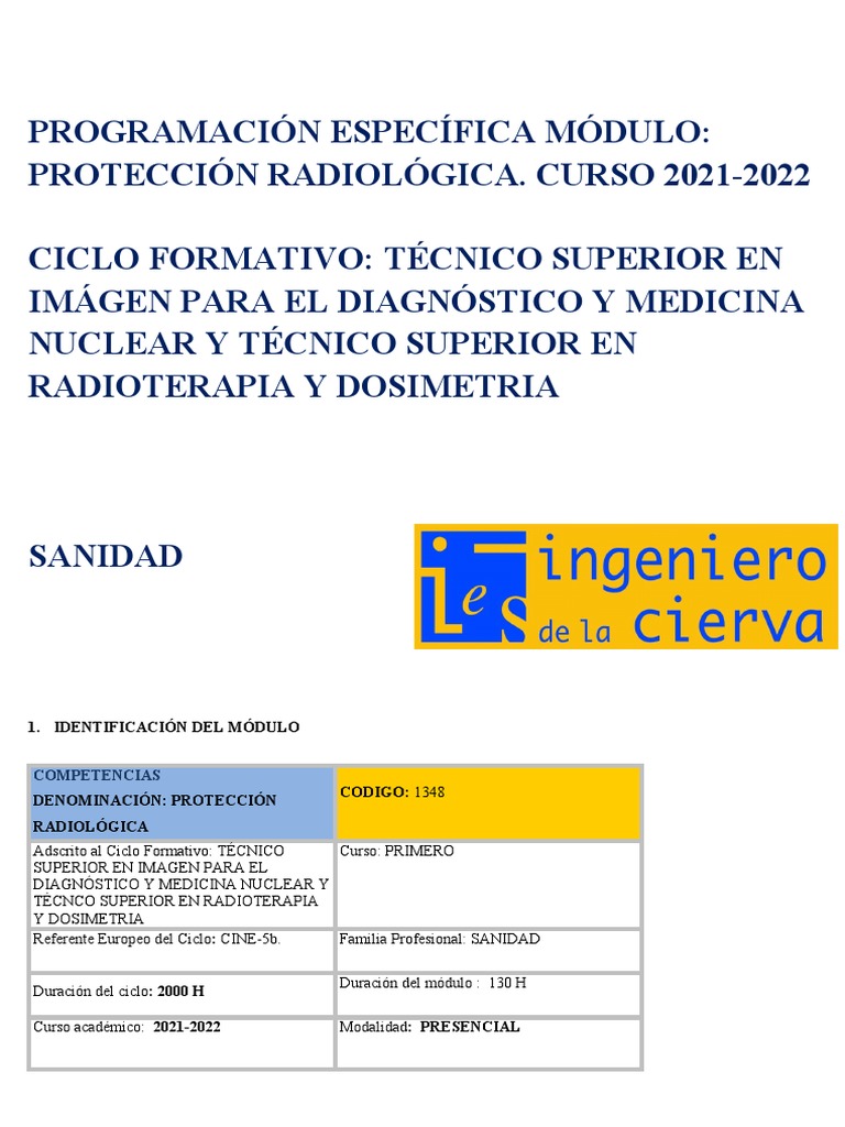 1.PROTECCION RADIOLOGICA.1 IDMN y RAD | PDF | Radiación ionizante | Protección de radiación