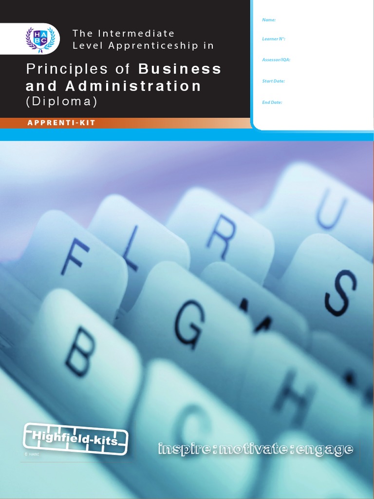 Principles of Business and Administration Start Date | PDF | Databases ...