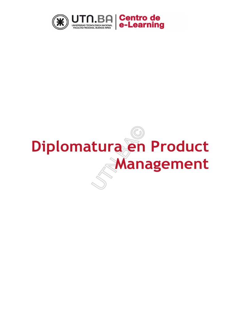 M1 - U1 - Introducción y Conceptos Fundacionales Del Product Management - DPM PDF | Descargar ...