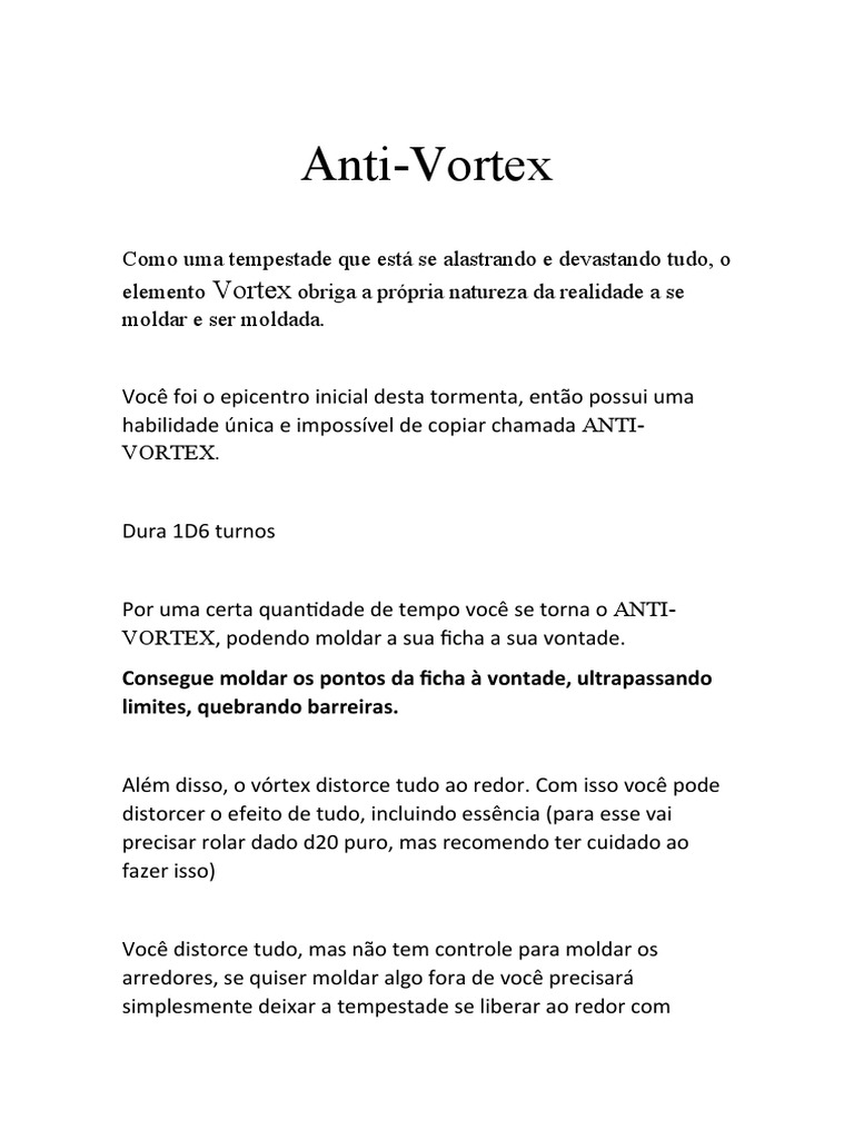 Anti Vortex | PDF