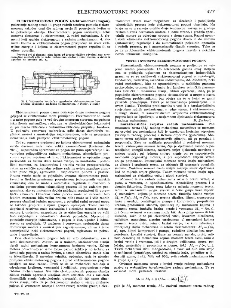 Elektromotorni Pogon | PDF