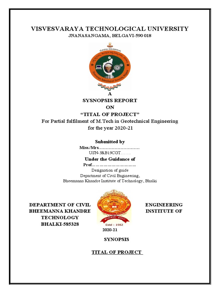 Sypnosis Format | PDF