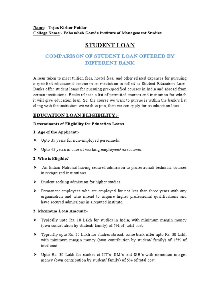Student Loan | PDF | Student Loan | Tax Refund