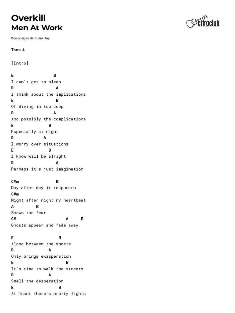 Overkill - Men at Work | PDF