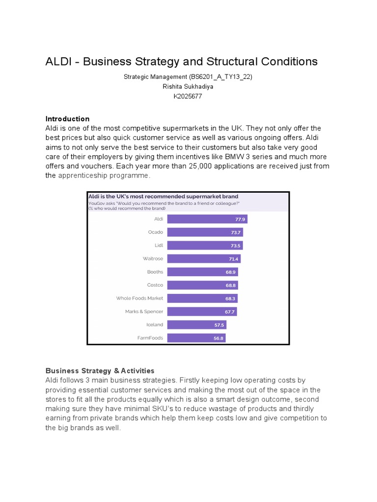 K2025677 - Aldi PDF | PDF | Corporate Social Responsibility | Supermarket