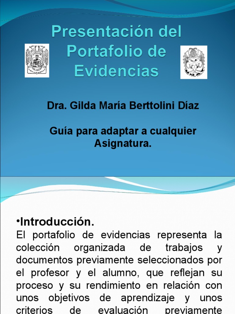 Guía para la implementación de portafolios de evidencias como herramienta de evaluación ...