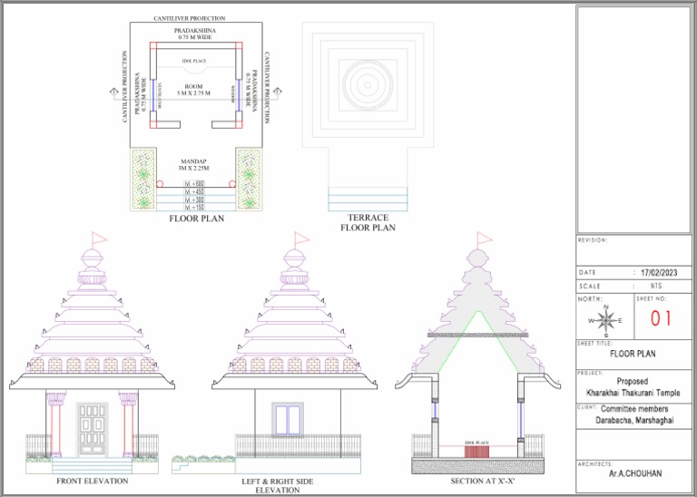 Kharakhai Thakurani Temple Floor Plan | PDF