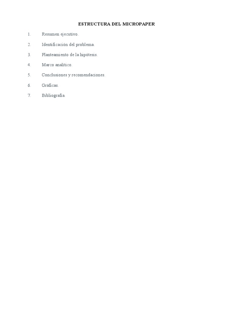 Estructura de Micropaper para Electivos | PDF | Arte | Relaciones personales, crianza y ...