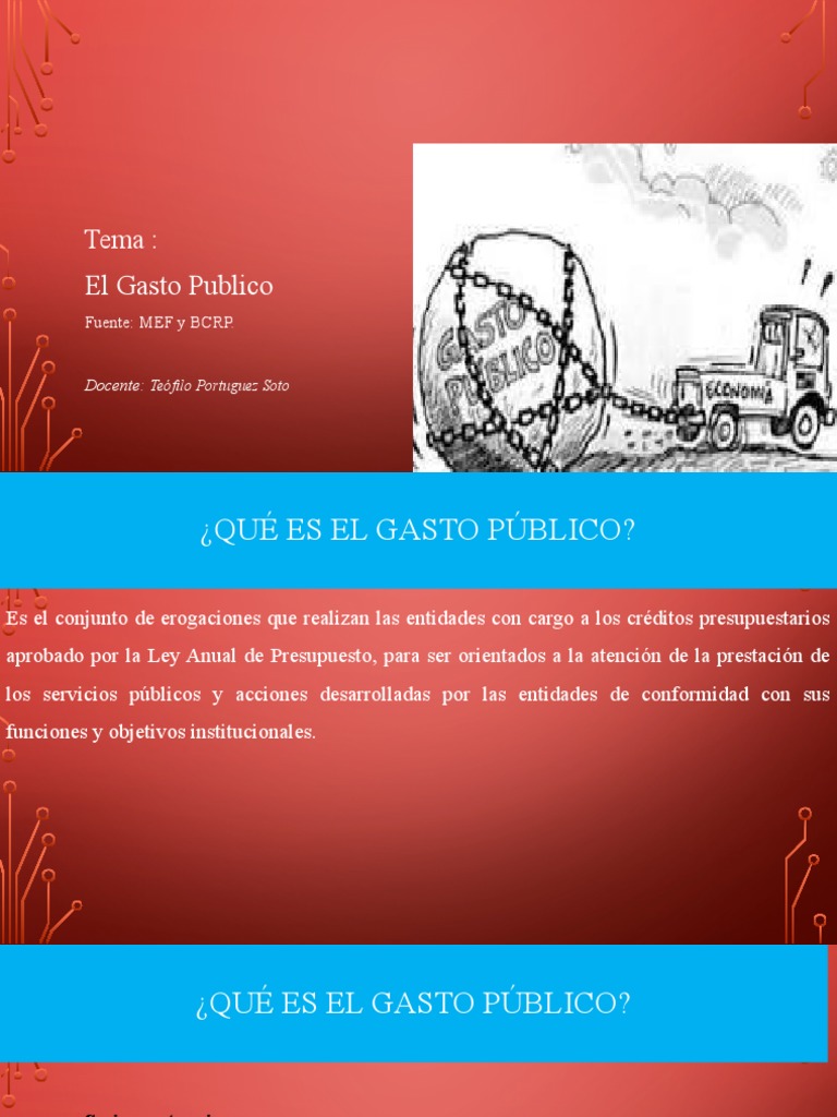 Importancia y Clasificación del Gasto Público | PDF | La política ...