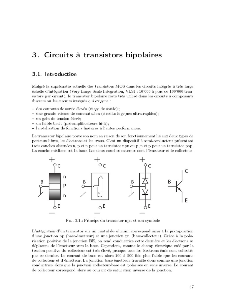 Circuits à transistors bipolaires | PDF | Transistor bipolaire | Transistor