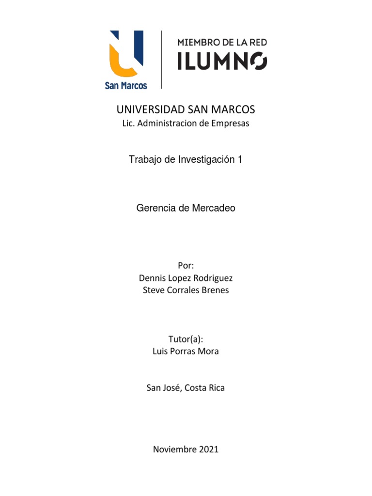 Trabajo de Investigacion 1 - Dennis Lopez - Steve Corrales. | PDF ...