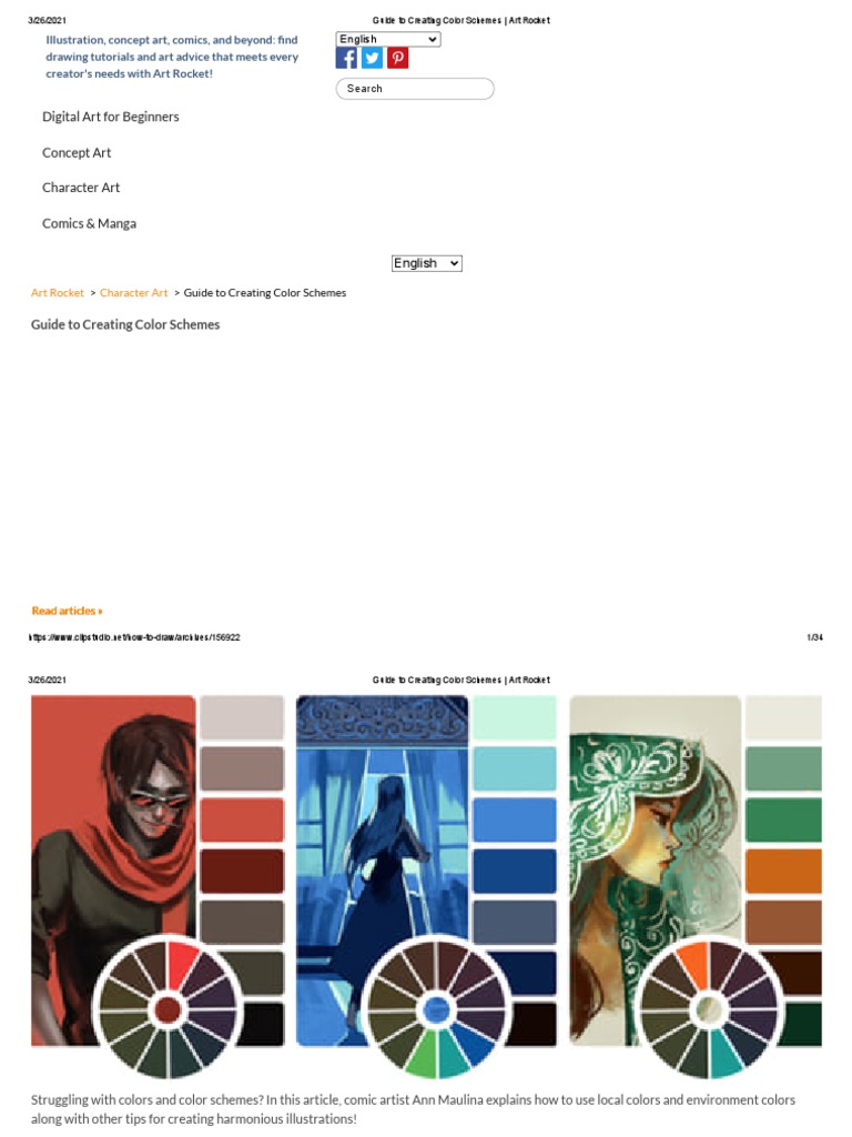 Guide to Creating Color Schemes _ Art Rocket | PDF | Color | Hue