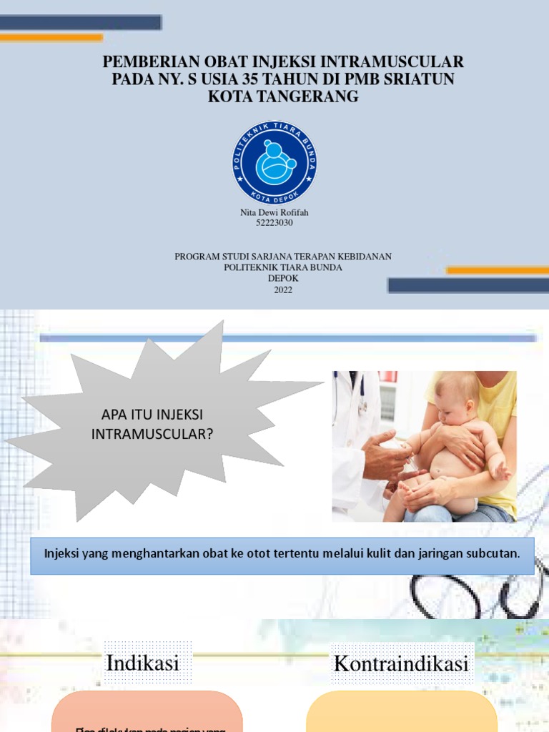 Pemberian Obat Injeksi Intramuscular PDF | PDF