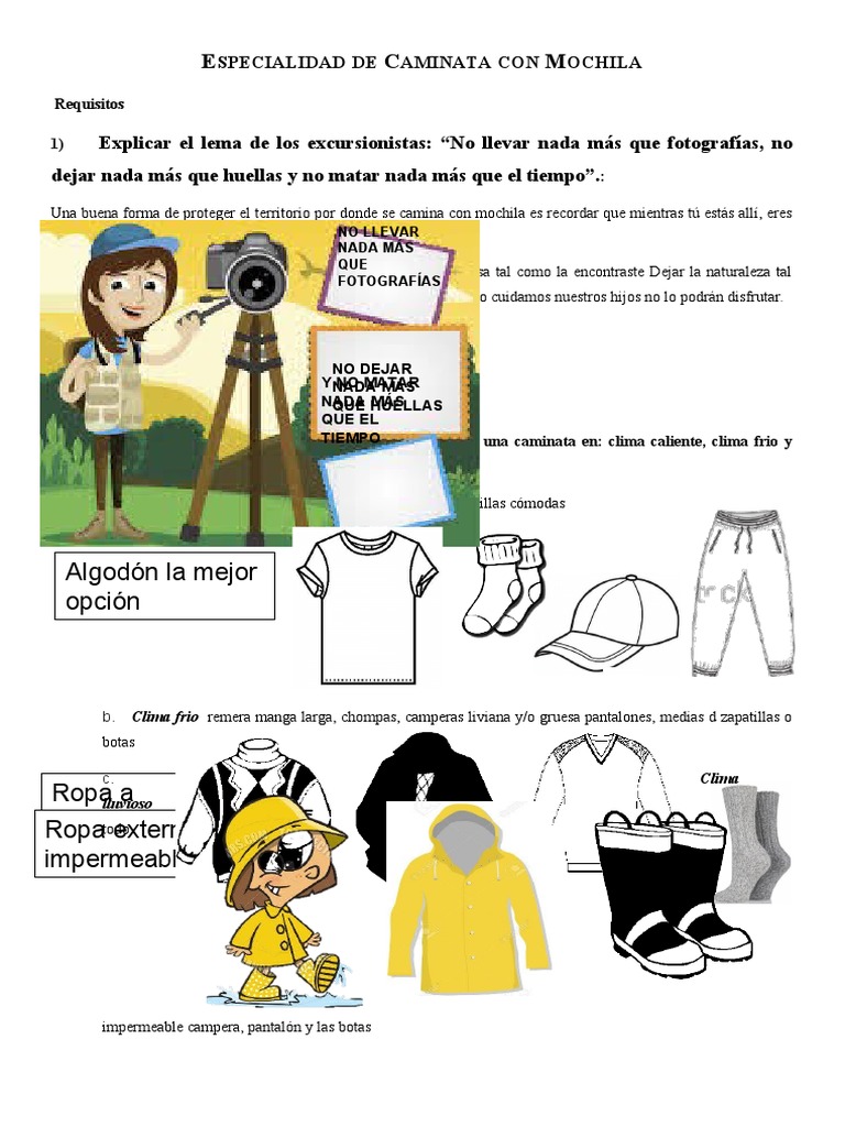 Especialidad de Caminata Con Mochila Juank | PDF | Reloj | Estrellas Especialidad de Caminata Con Mochila Juank | PDF | Reloj | Estrellas