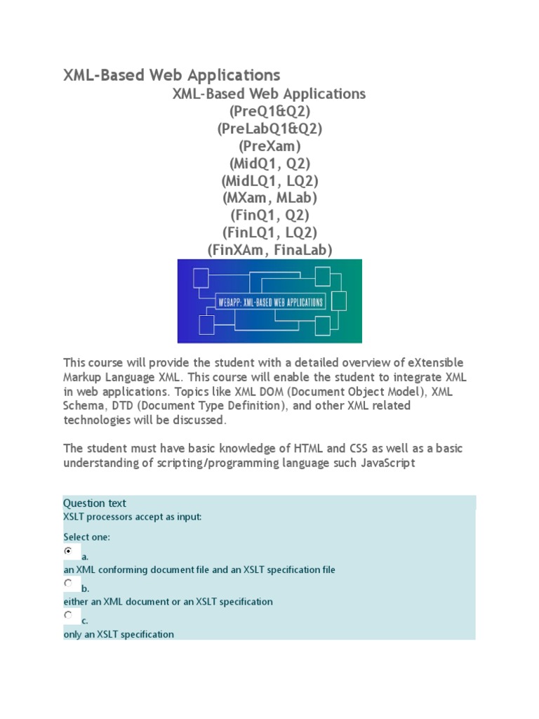 XML-Based Web Applications | PDF | Xml | Xslt