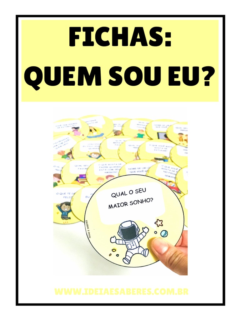 Fichas Quem Sou Eu PDF | PDF