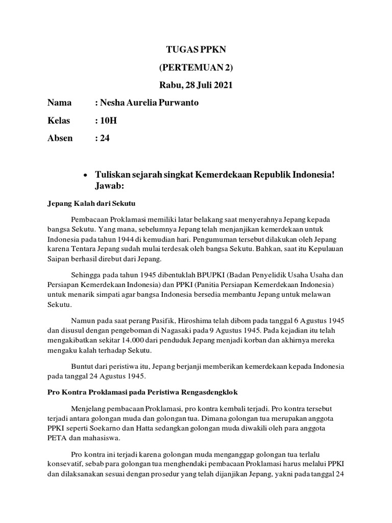 Tugas PPKN PDF | PDF