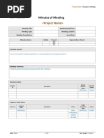 Matters Arising Template | PDF