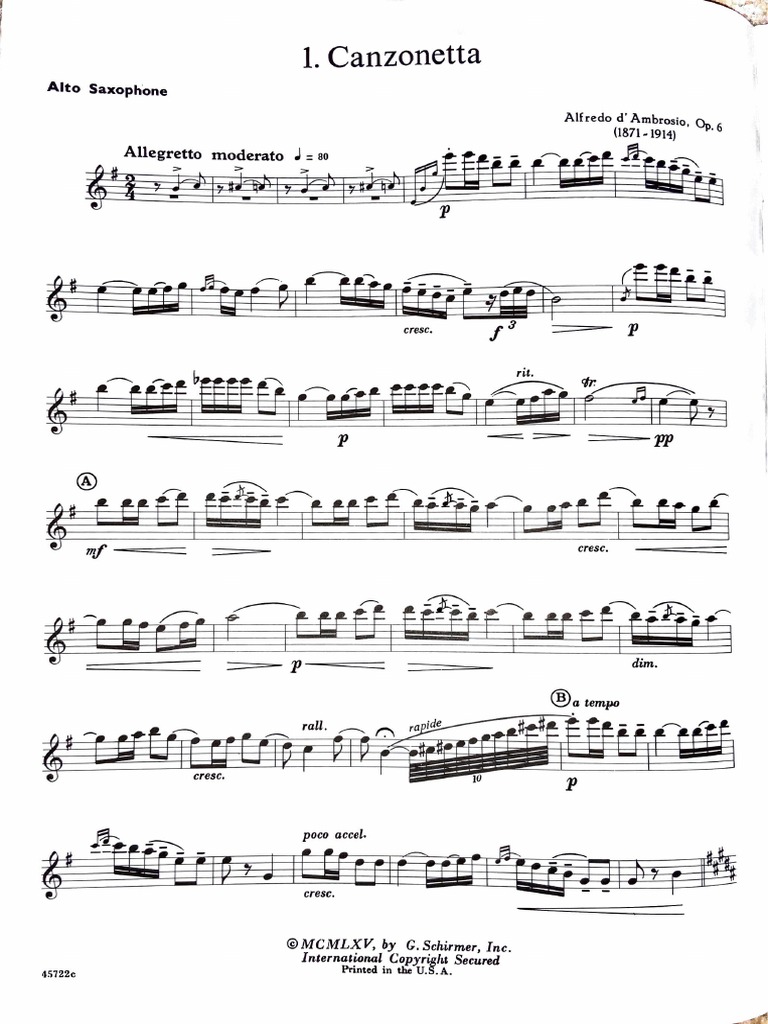 Solos For The Alto Saxophone Player PDF | PDF | Classical Music ...