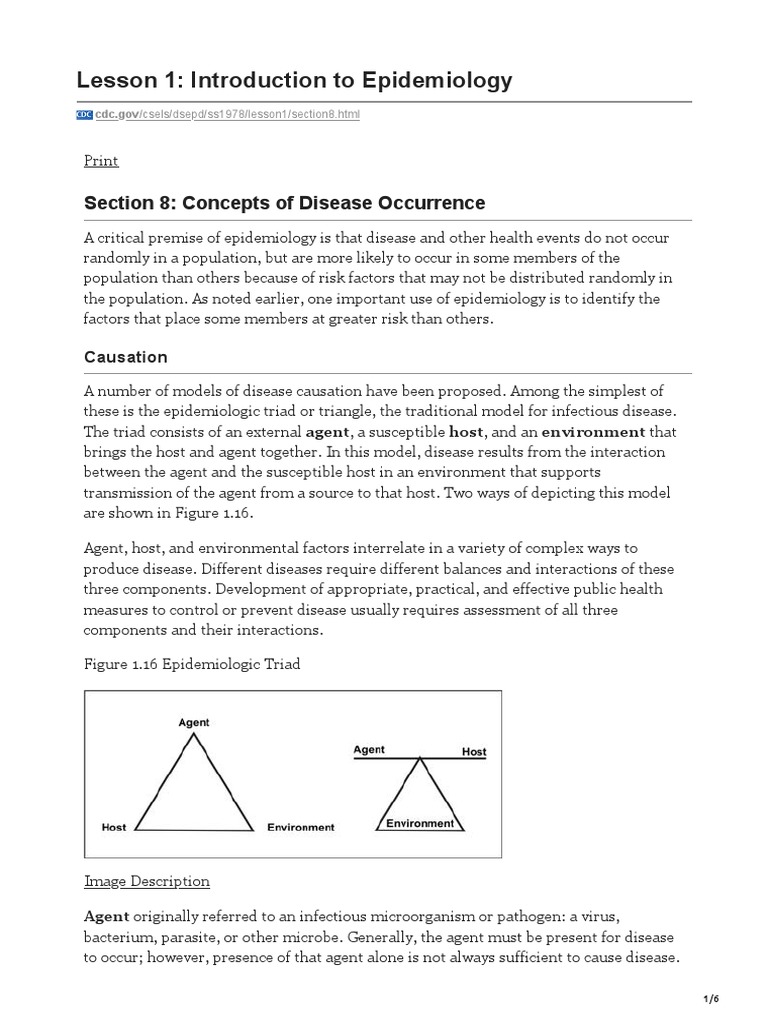 CDC - Gov-Lesson 1 Introduction To Epidemiology PDF | PDF | Anthrax ...