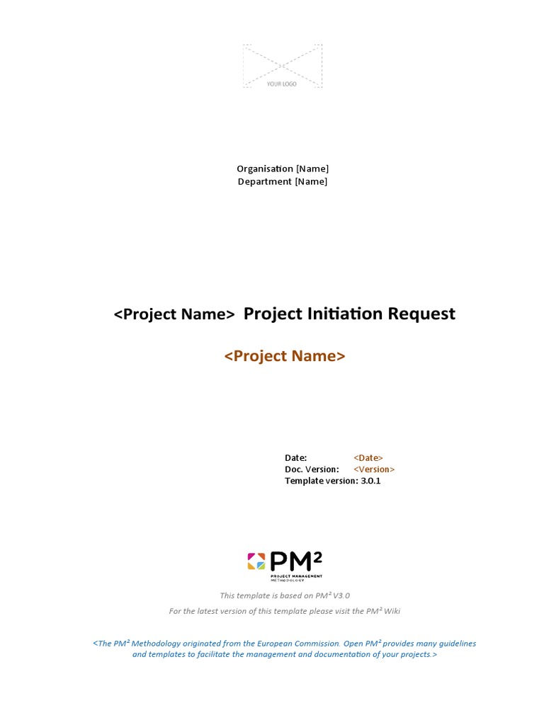 Project Initiation Request Template | PDF | Outsourcing | Business