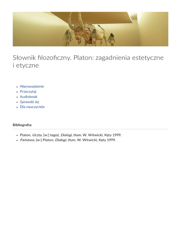 Slownik Filozoficzny Platon Zaga | PDF
