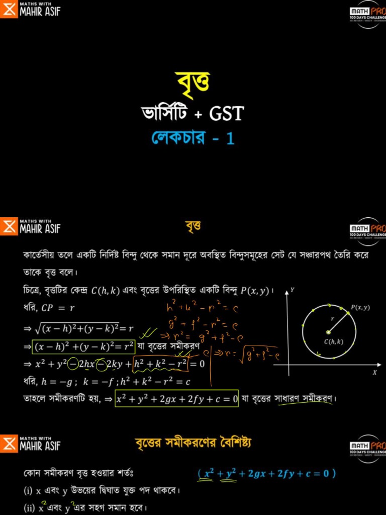 Varsity Circle Lecture 1 by Mahir Asif-1 | PDF