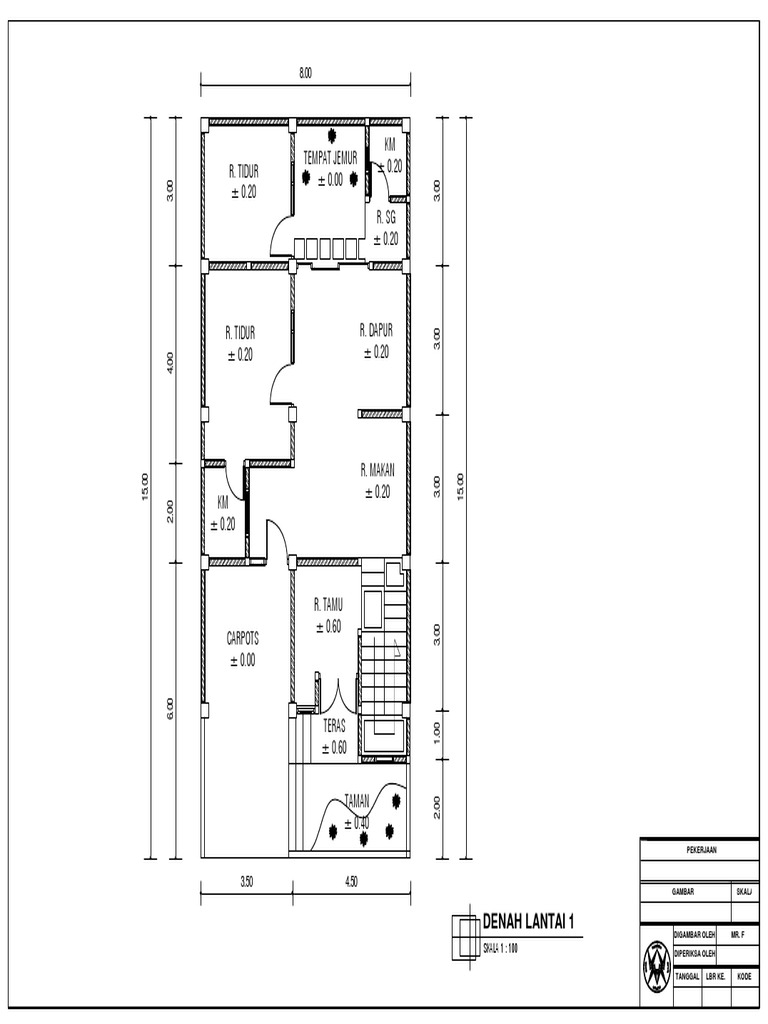 Denah Lt.1 RTM | PDF