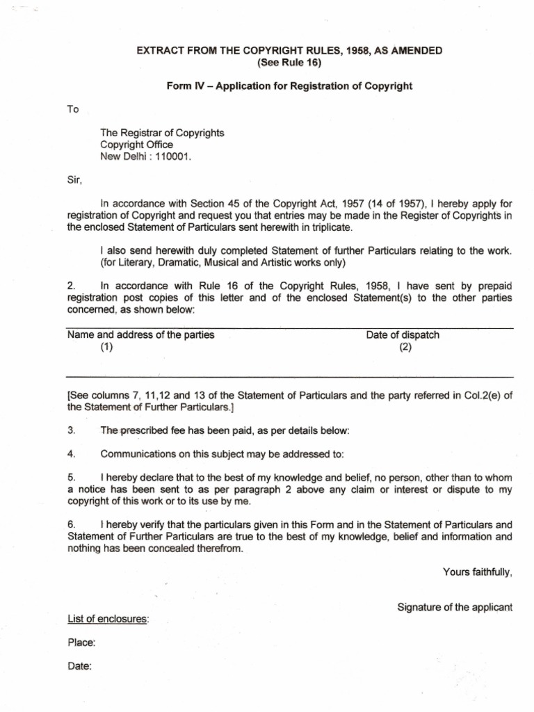 6334 Copyright Registration Form PDF | PDF | Copyright | Domain Name ...