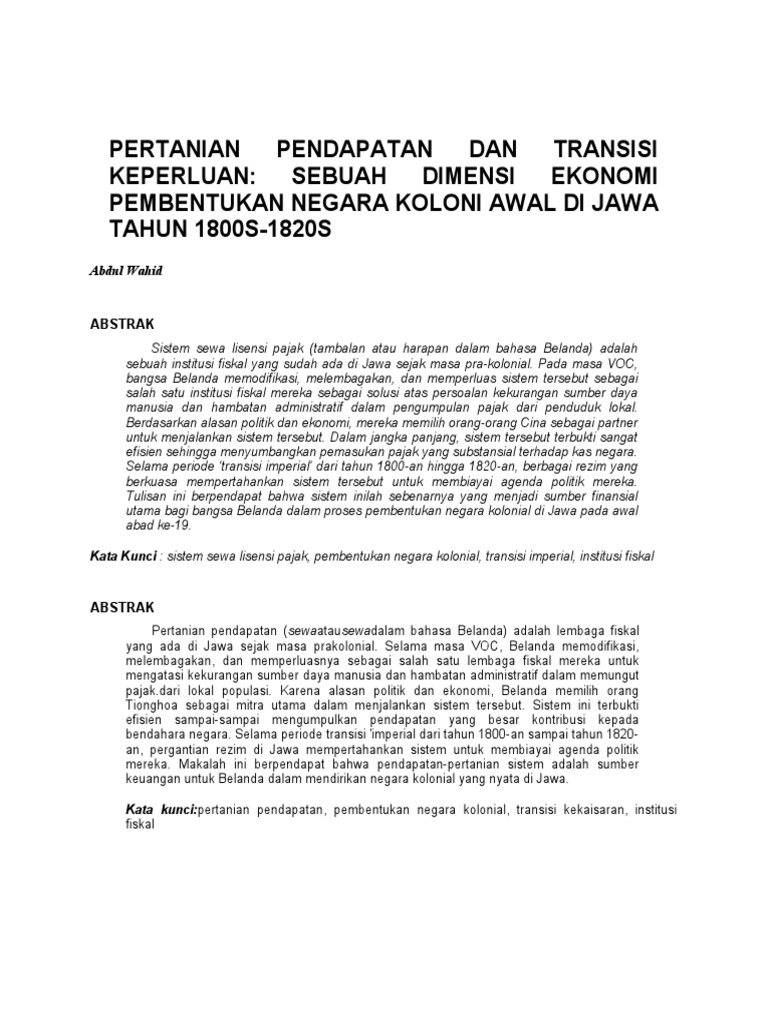 Revenue Farming and Imperial Transition - An Economic Dimension of ...