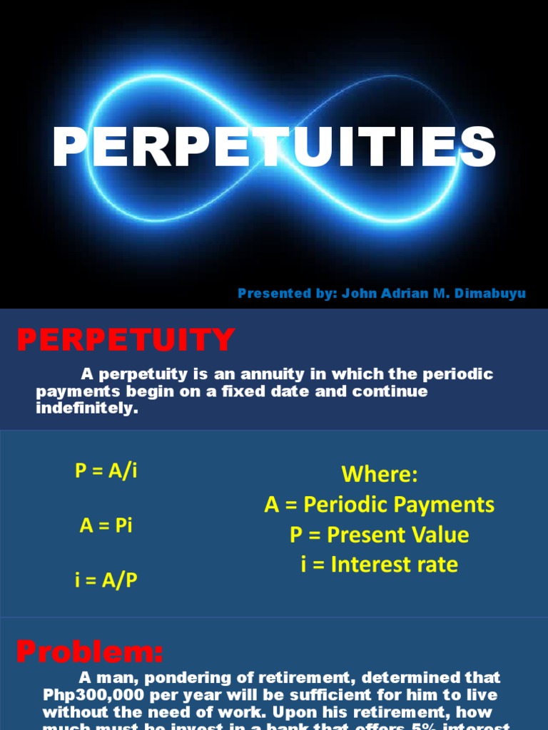 Annuity vs Perpetuity Explained | PDF | Finance & Money Management