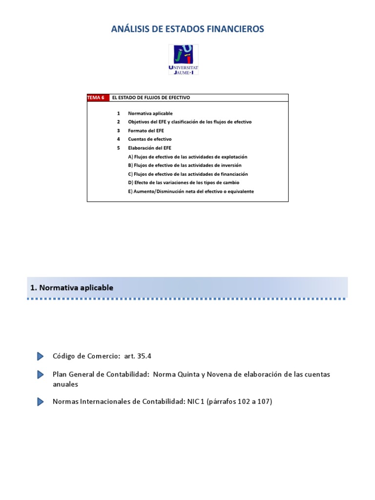 Estado de Flujos de Efectivo: Análisis y Formato | PDF | Contabilidad ...