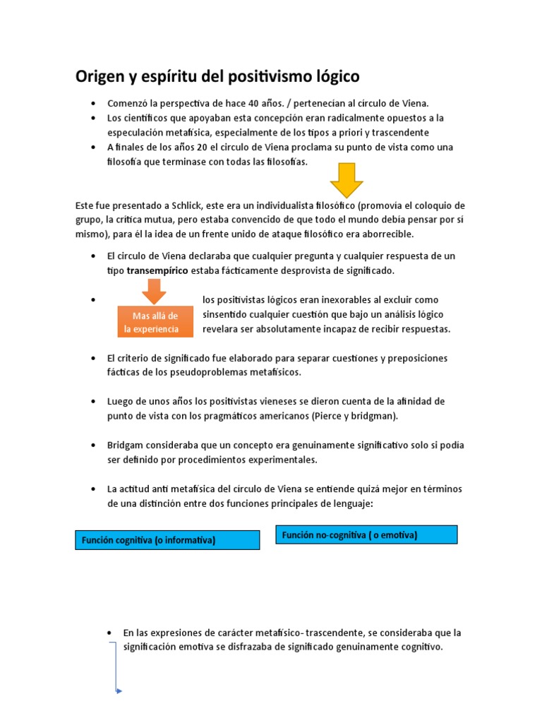 Resumen de Positivismo Logico | PDF | Teoría | Empirismo