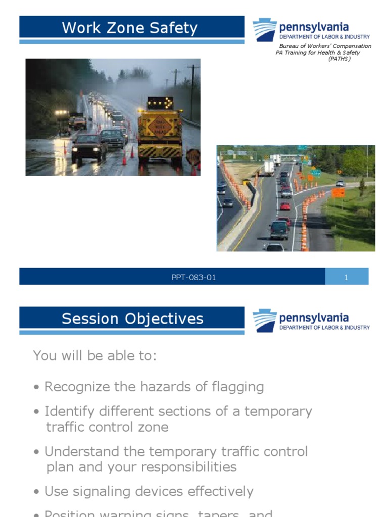 Work Zone Safety | PDF | Traffic | Road Transport