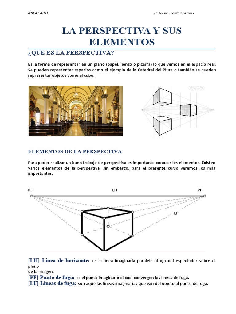 1-La Perspectiva - Elementos | PDF