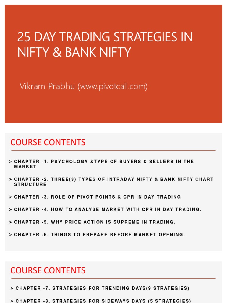 25 Day Trading Strategies in Nifty & Bank Nifty | Download Free PDF | Order (Exchange) | Market ...