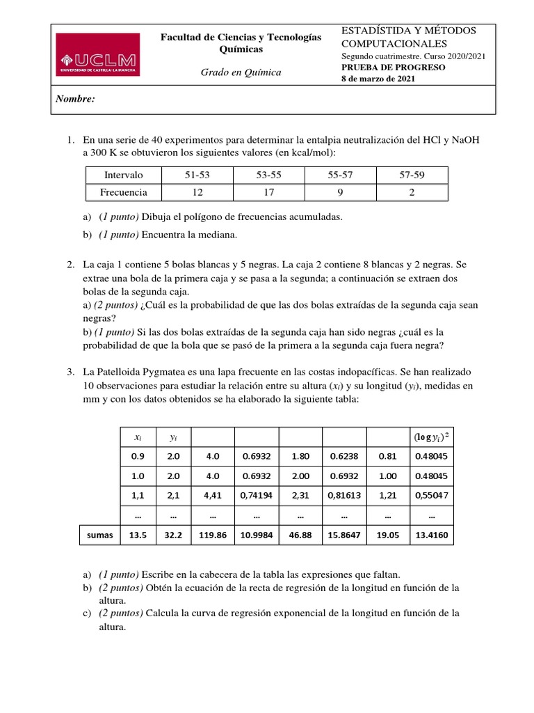 Prueba Progreso Resuelto 2021 | PDF | Mediana | Geometría
