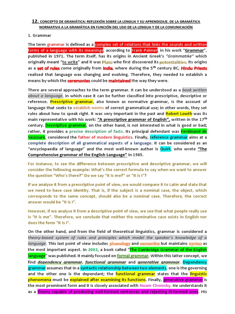 INGLES Oposiciones Secundaria 12 PDF | PDF