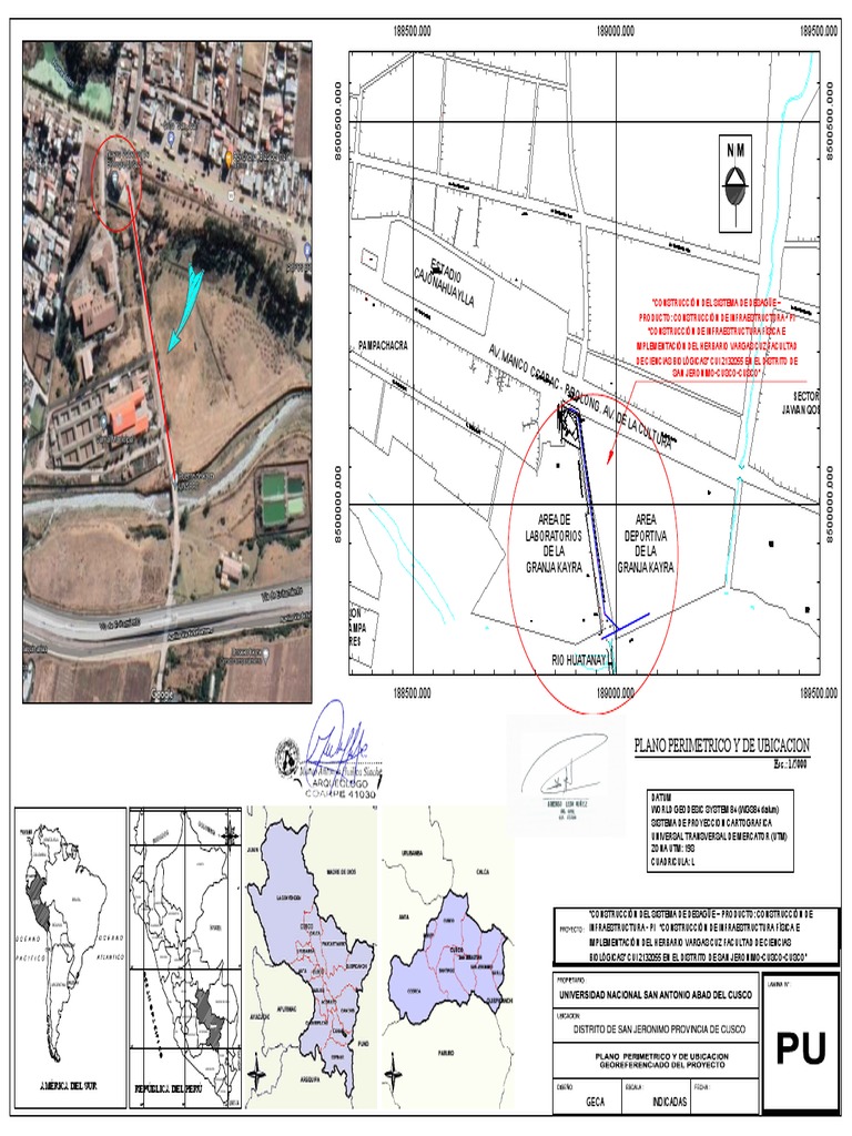 Plano Ubicacion Pu PDF | PDF | Notación Matemática | Geografía