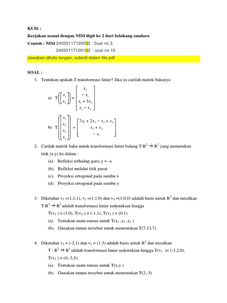 Kuis 4 Ale PDF | PDF