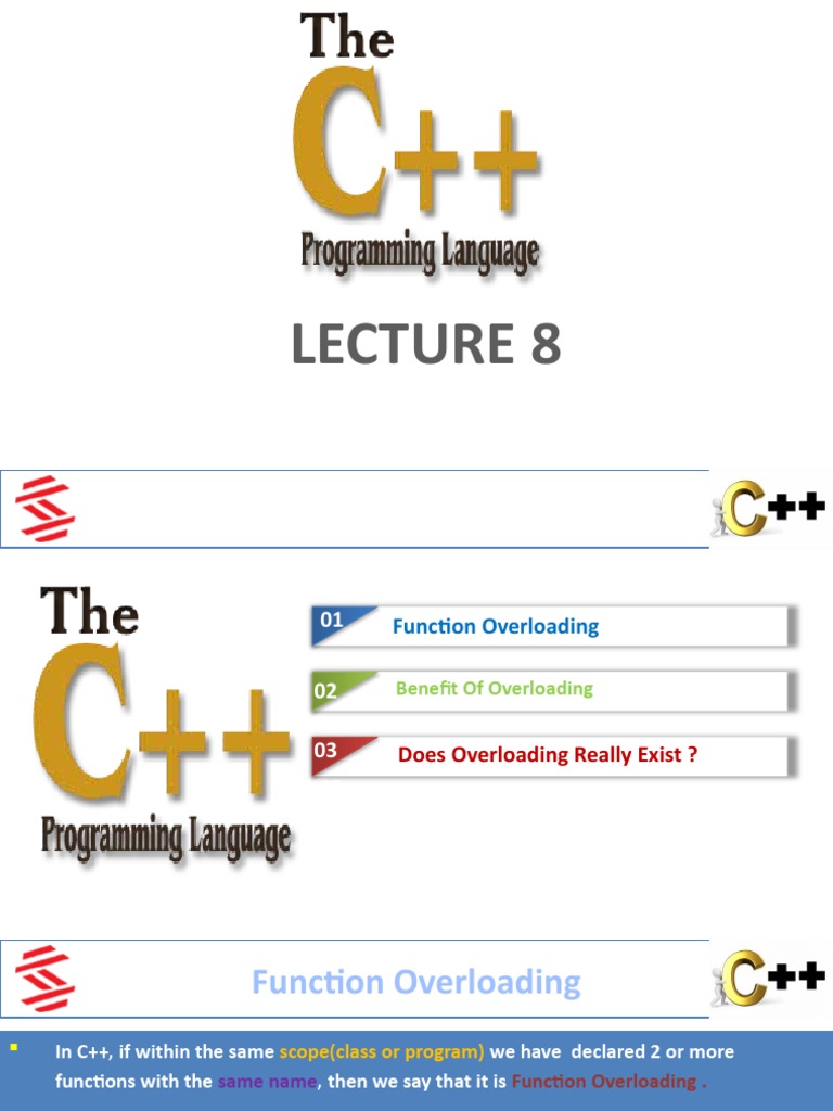 C++ Lecture-8 | PDF | Source Code | C++ C++ Lecture-8 | PDF | Source Code | C++
