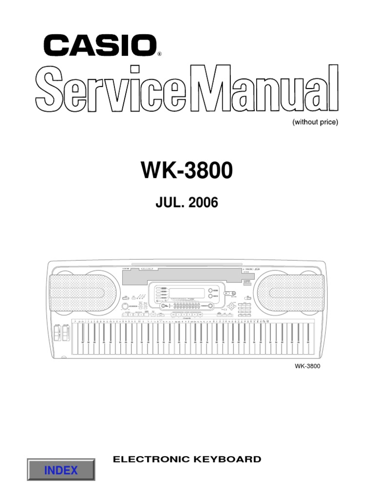 Casio wk-3800 SM PDF | PDF | Floppy Disk | Power Supply