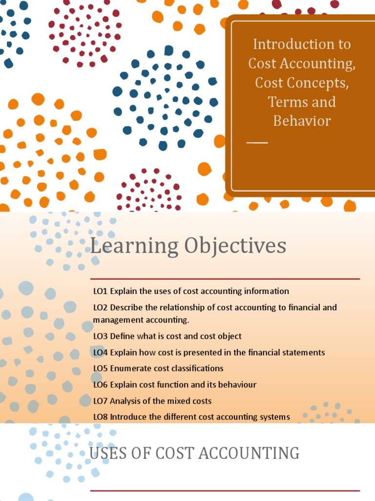 Introduction Cost Concepts Terms and Behavior | PDF | Cost | Cost Accounting