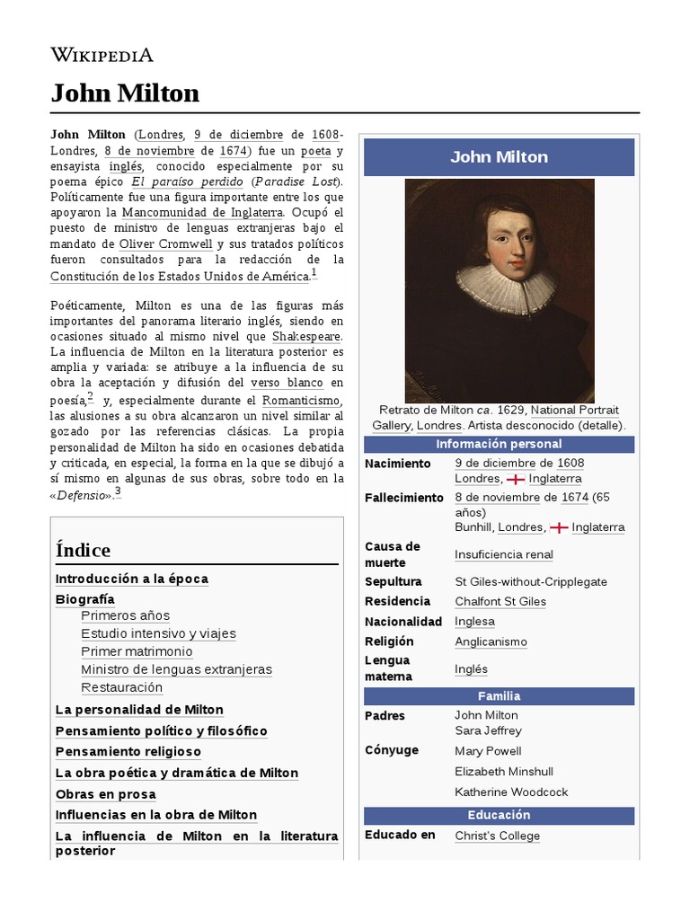 John Milton PDF | PDF | John Milton