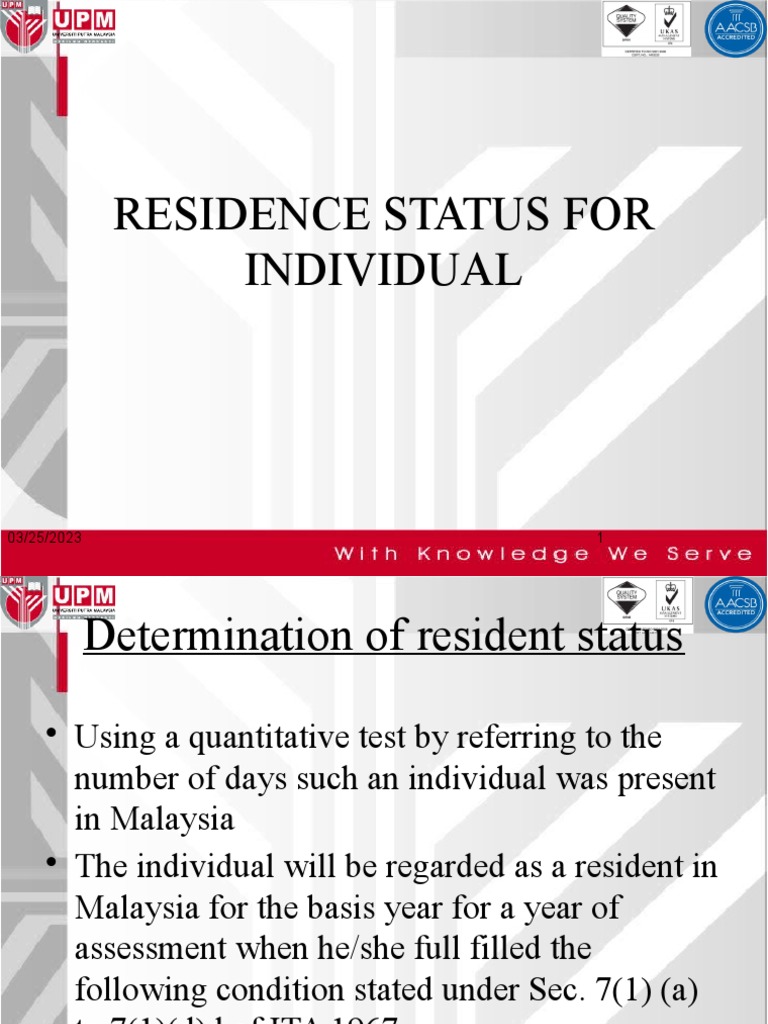 Topic 2-Residence Status For Individual | Download Free PDF | Taxes ...