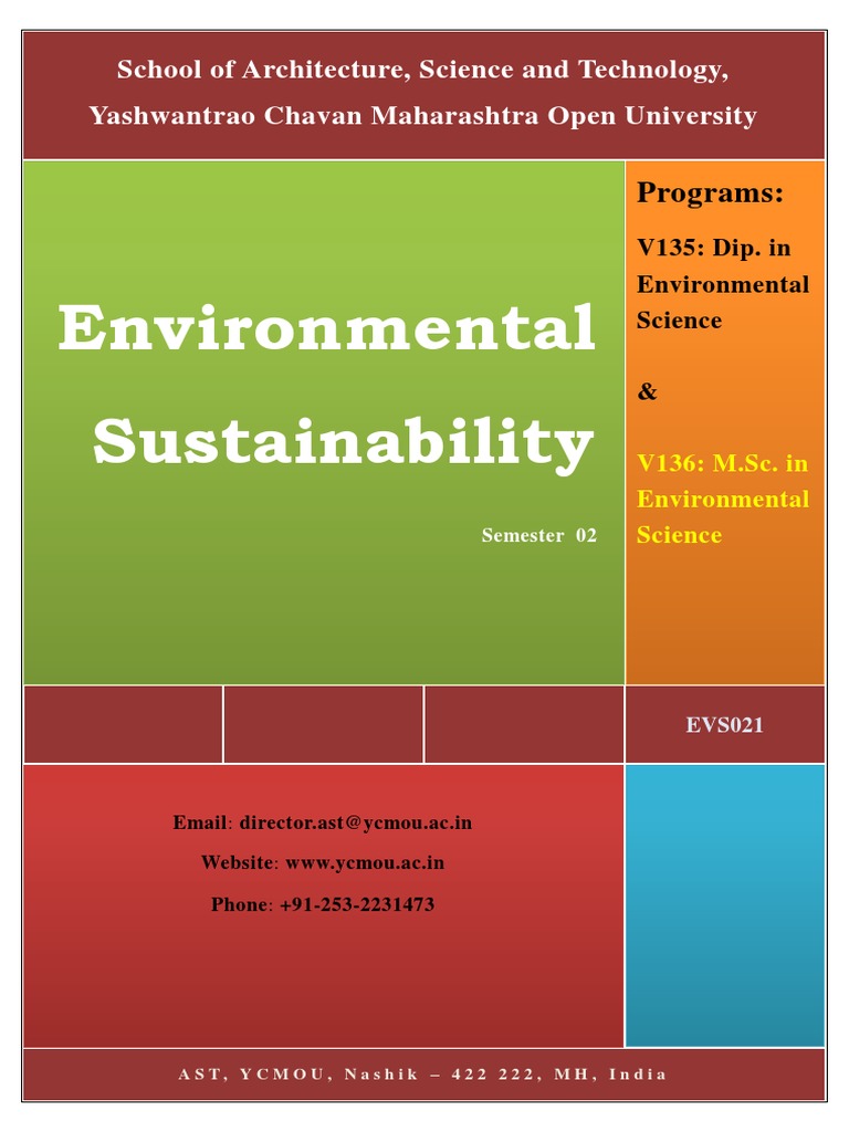 EVS021 Environmental Sustainability PDF | PDF | Sustainability | Sustainable Development