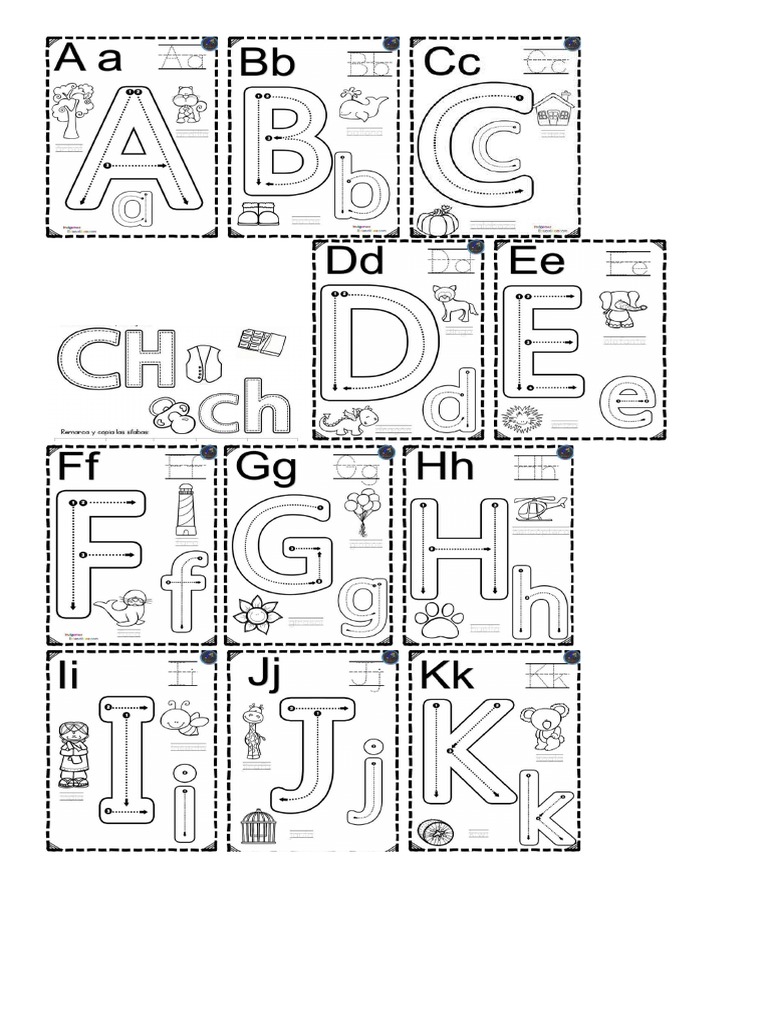 Abecedario para Colorear | PDF